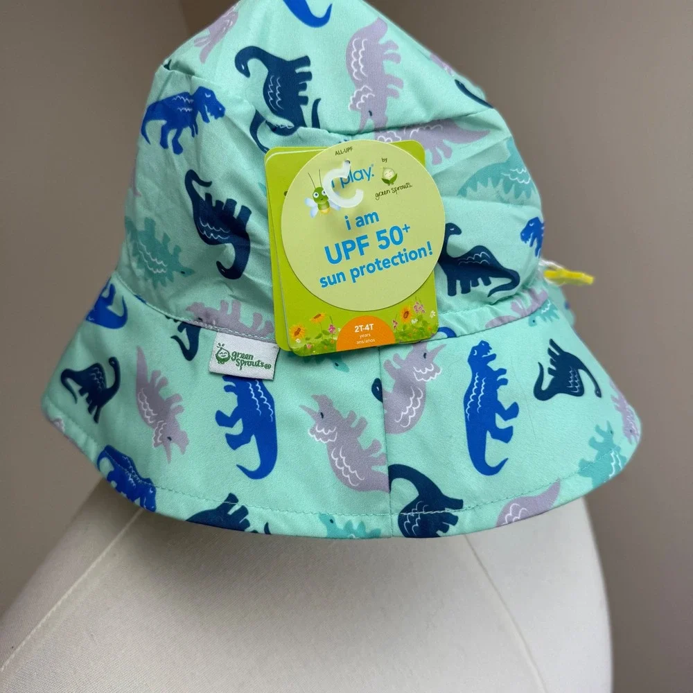 Green Sprouts | Accessories | Green Sprouts Baby Sun Hat Upf 5 Dinosaur ...